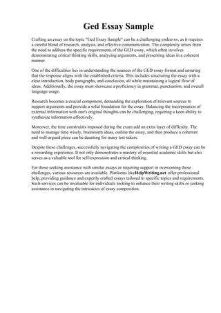 How To Write The Ged Essay-Topics, Sample, And Tips – YLEAV