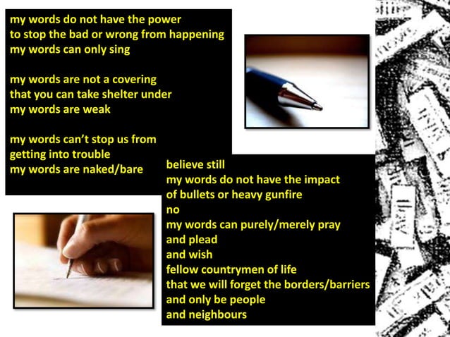 Gedig Woorde Graad 10 Afrikaans Eerste Addisionele taal | PPTX