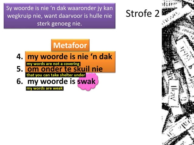 Gedig Woorde Graad 10 Afrikaans Eerste Addisionele taal | PPTX