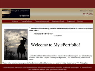 ePortfolio Overview | PPTX