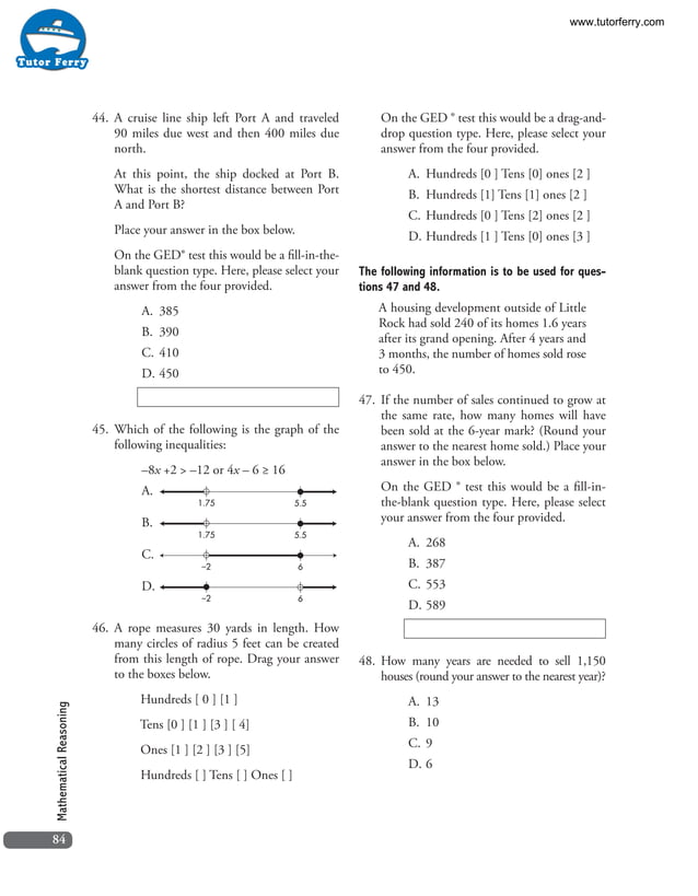 Ged Mathematical Test | PDF
