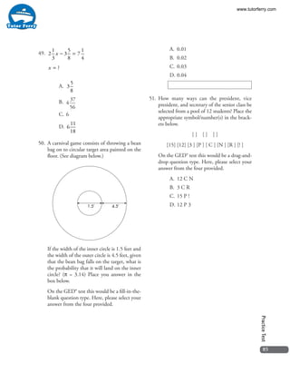 Ged Mathematical Test | PDF