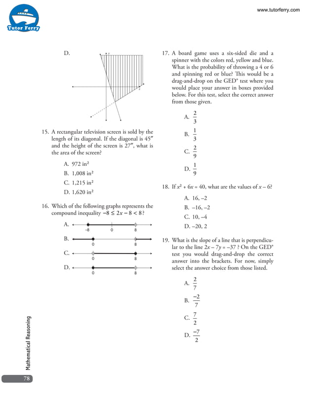 Ged Mathematical Test | PDF