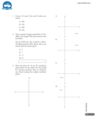 Ged Mathematical Test | PDF