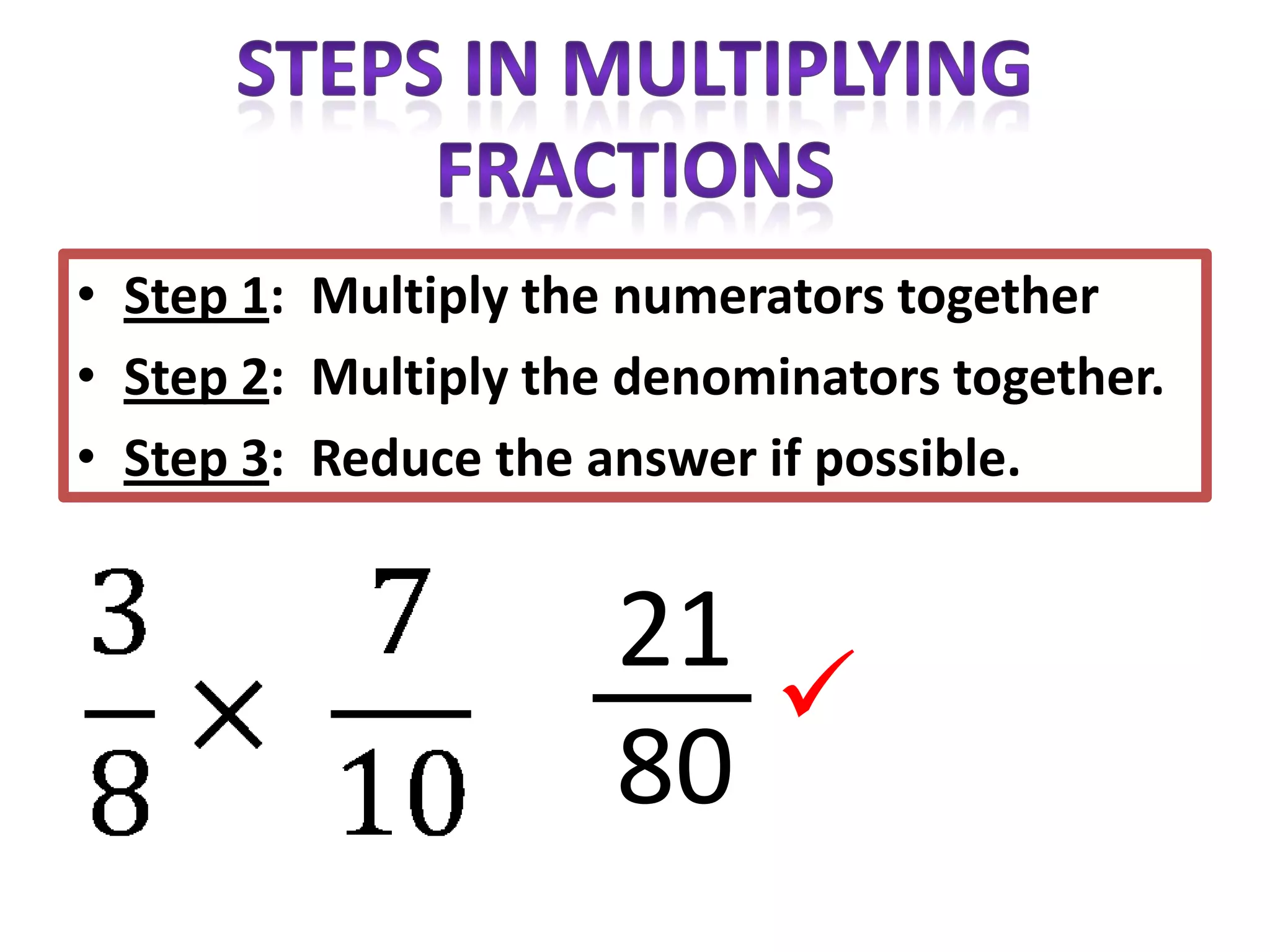 8:00 GED Math Wednesday Fractions | PPTX