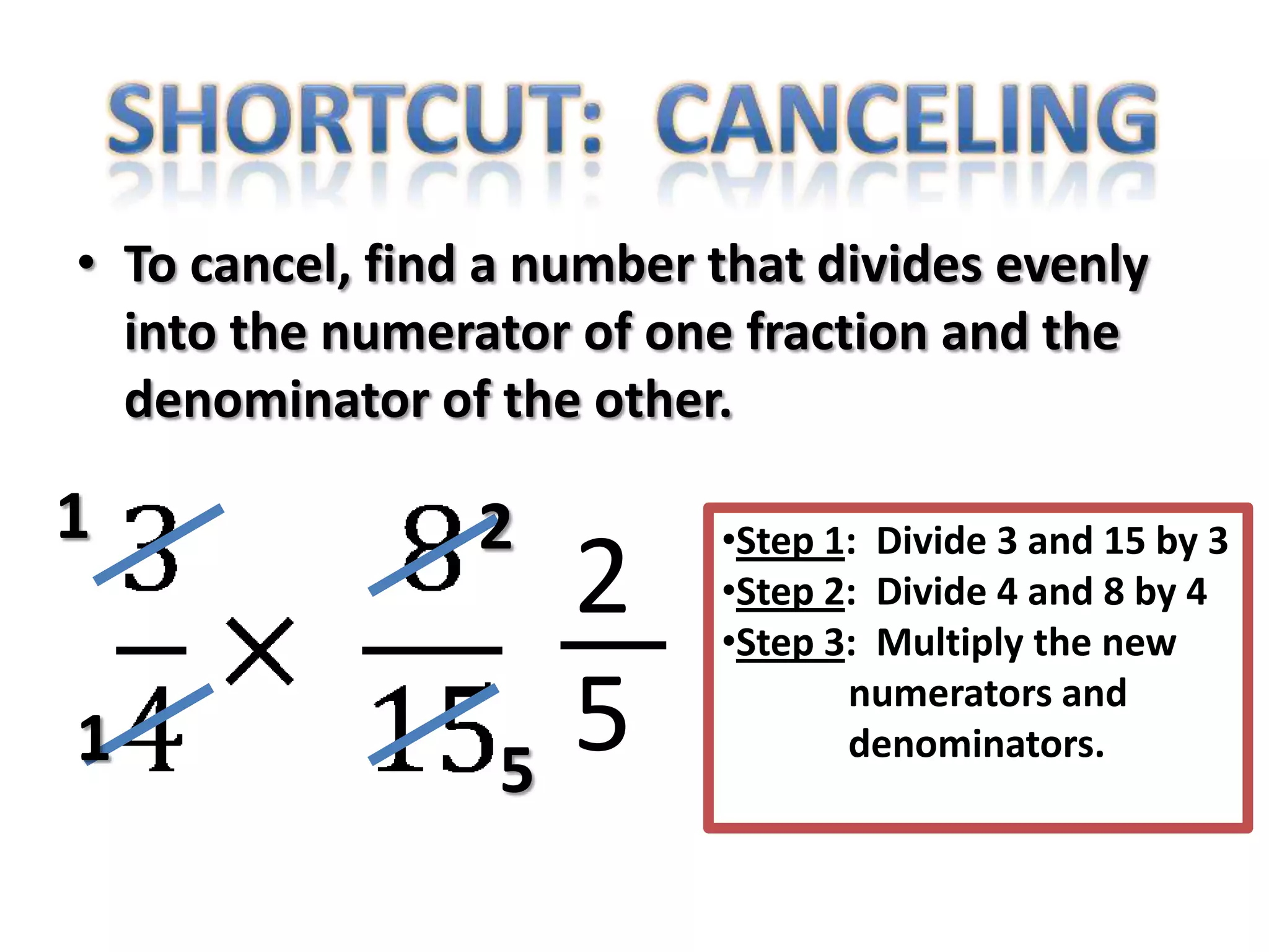 8:00 GED Math Wednesday Fractions | PPTX