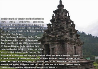 Gedong songo Temple | PDF