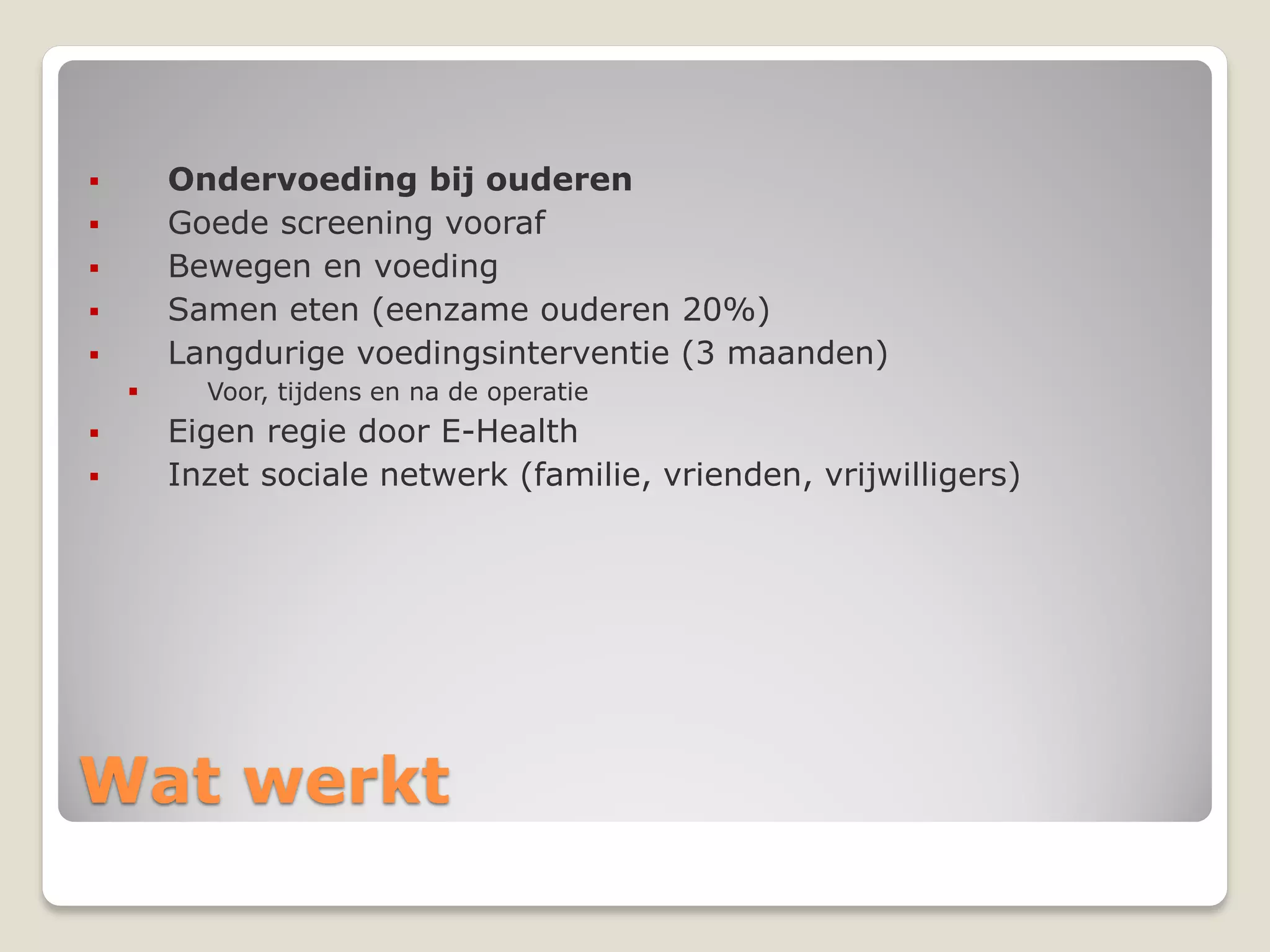 Better in - better out | snel herstel na operatie | PDF