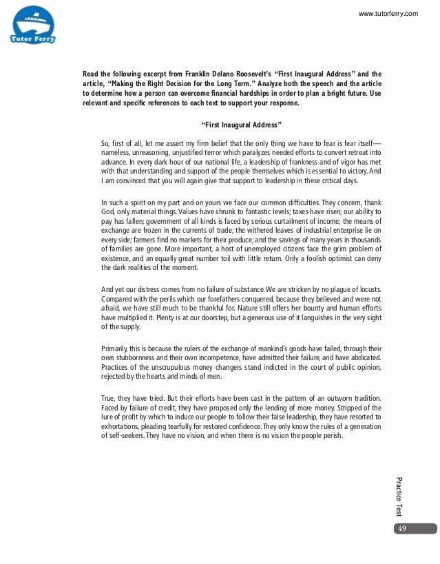 Ged Reasoning Through language arts extended response section Ged Reasoning Through language arts extended response section