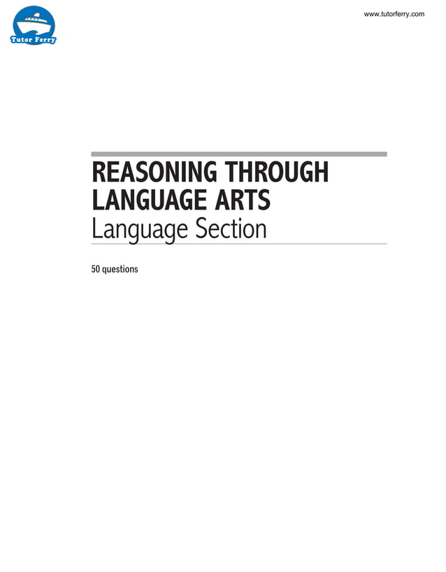 Ged reasoning through_language_arts_language_section | PDF | Family and ...
