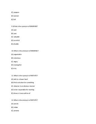 Ged Rla Vocabulary | PDF