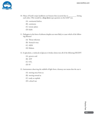 Ged Science Test | PDF