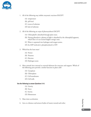 Ged Science Test | PDF