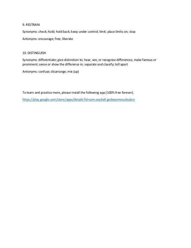 Ged Social Studies Vocabulary | PDF