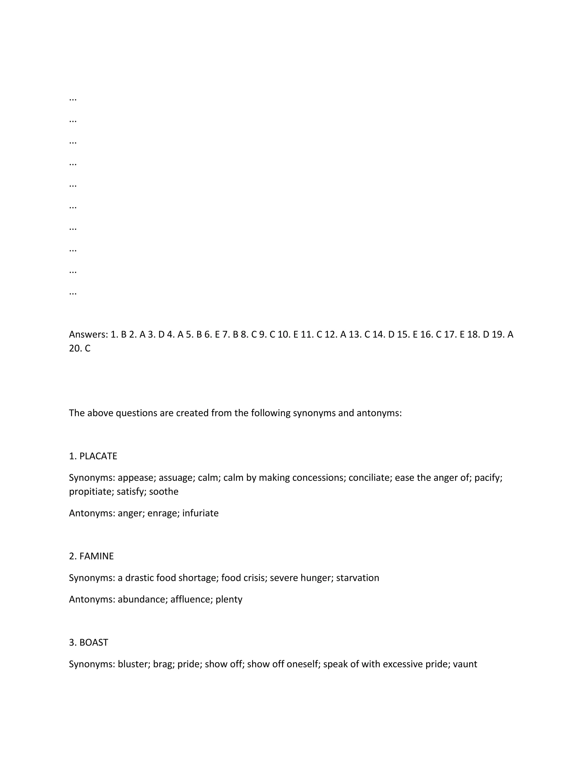 Ged Vocabulary | PDF