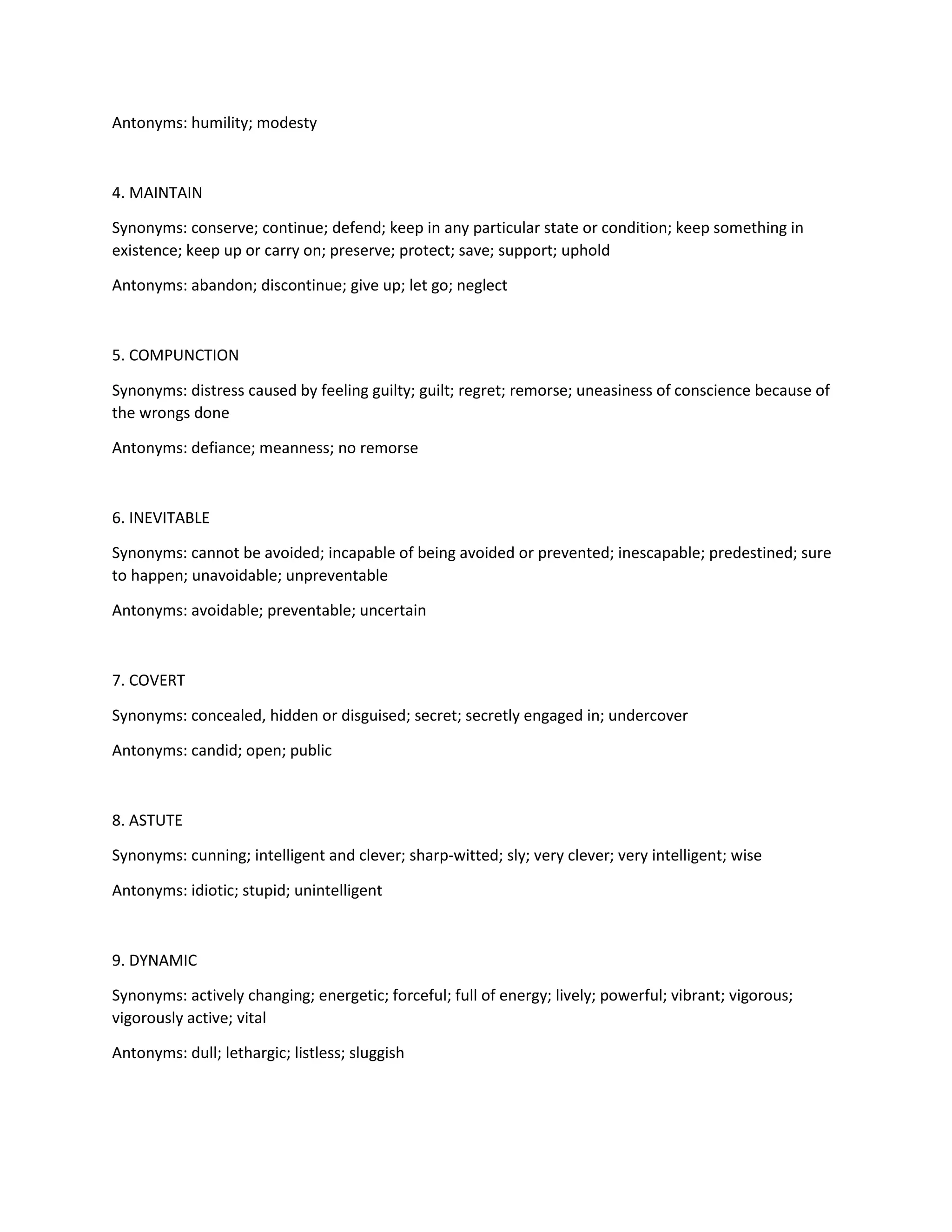 Ged Vocabulary | PDF