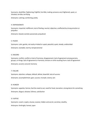 Ged Vocabulary Practice | PDF