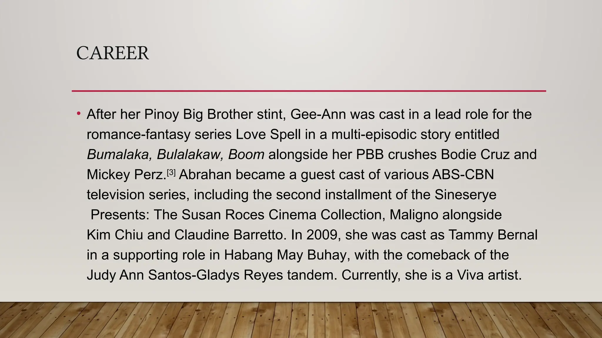 Gee-Ann Abrahan Biography, early life, career.pptx