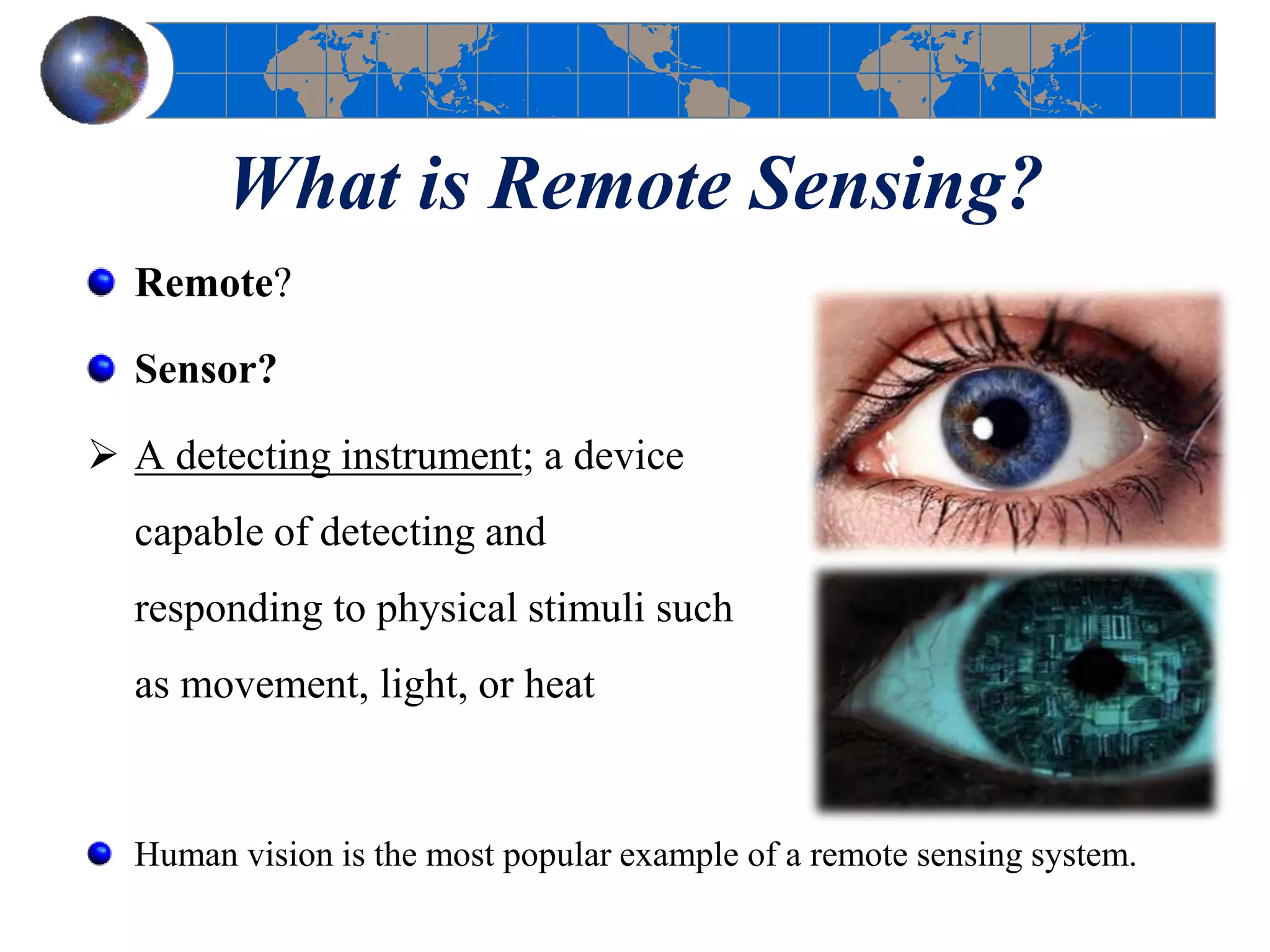 Remote sensing and image interpretation | PPTX