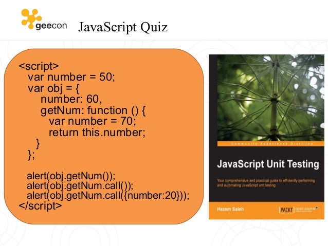 Automated Jasmine Tests for JavaScript, Geecon 2014 Automated Jasmine Tests for JavaScript, Geecon 2014