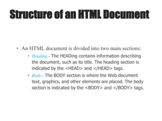html & css | PPTX | Web Design and HTML | Internet