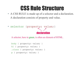 html & css | PPTX | Web Design and HTML | Internet