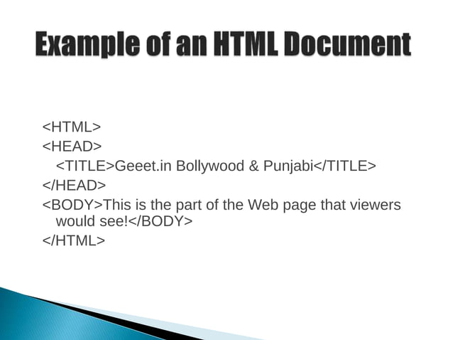 Html and css presentation | PPTX