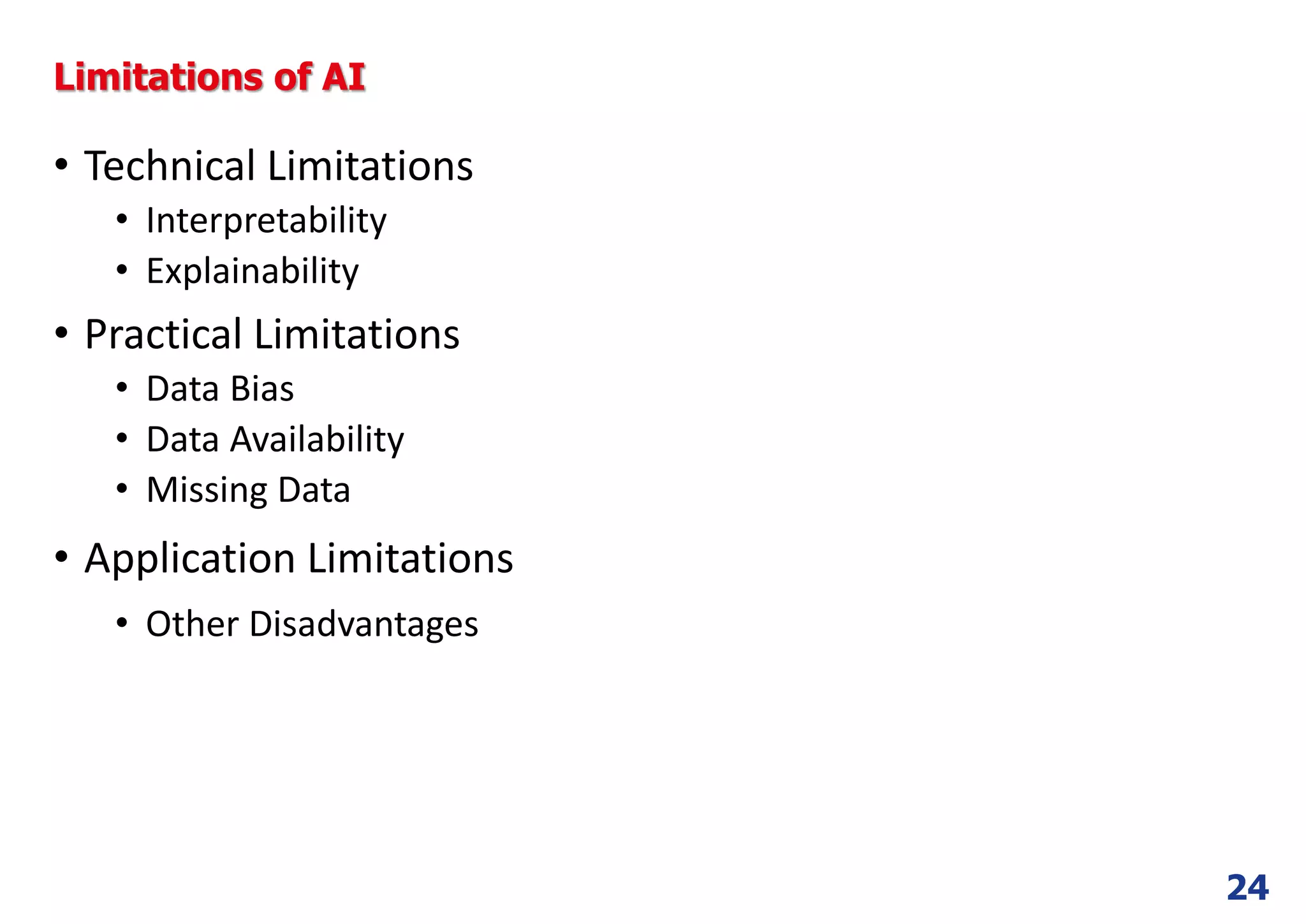 GTU GeekDay 2019 Limitations of Artificial Intelligence | PPTX