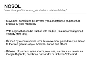 SLQ vs NOSQL - friends or foes | PPT