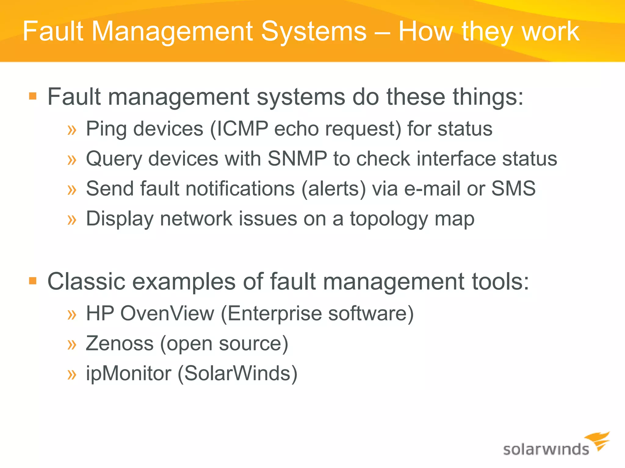 Network Management Fundamentals | PPTX