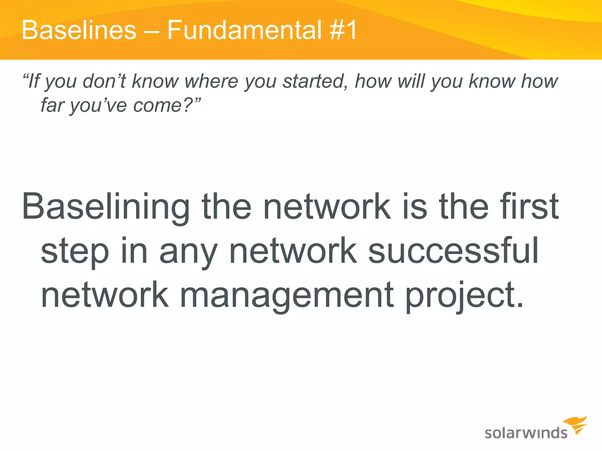Network Management Fundamentals | PPTX