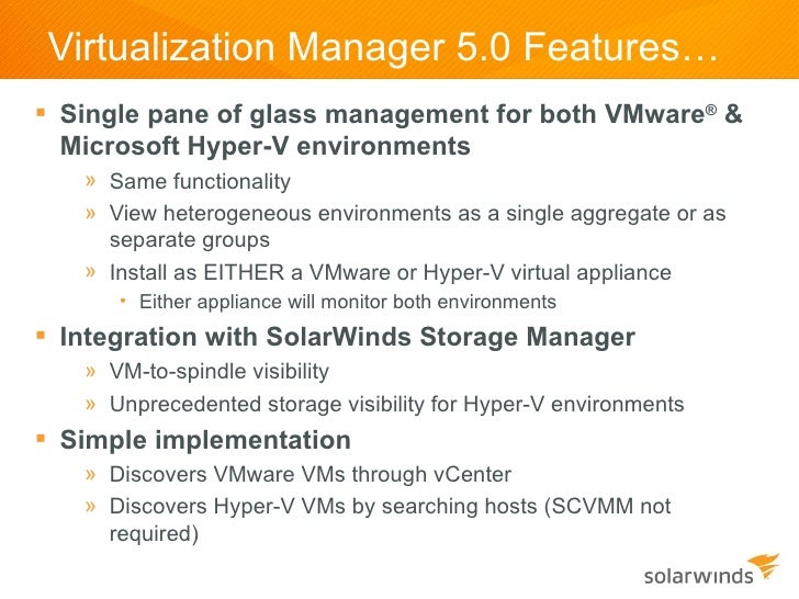 Virtualization Manager 5.0 – Now with Hyper-V Support!