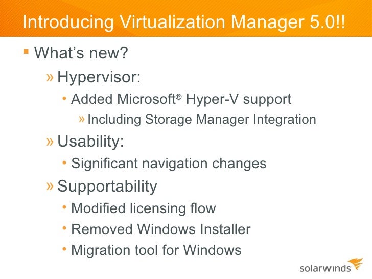Virtualization Manager 5.0 – Now with Hyper-V Support!