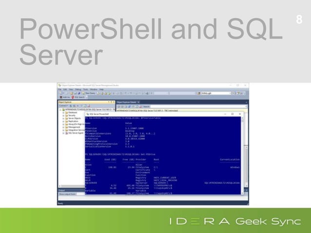 Geek Sync | Using PowerShell with Python and SQL Server | PPT