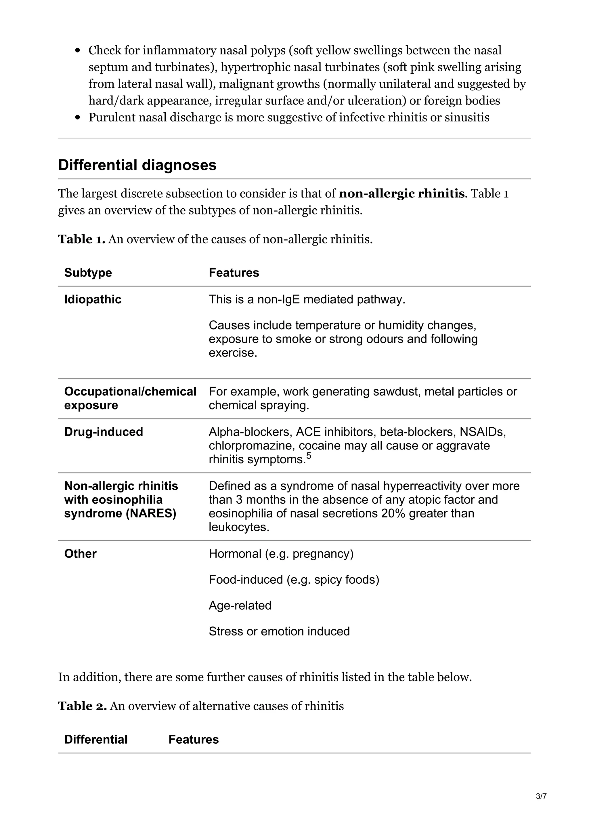 Geekymedics.com allergic rhinitis | PDF