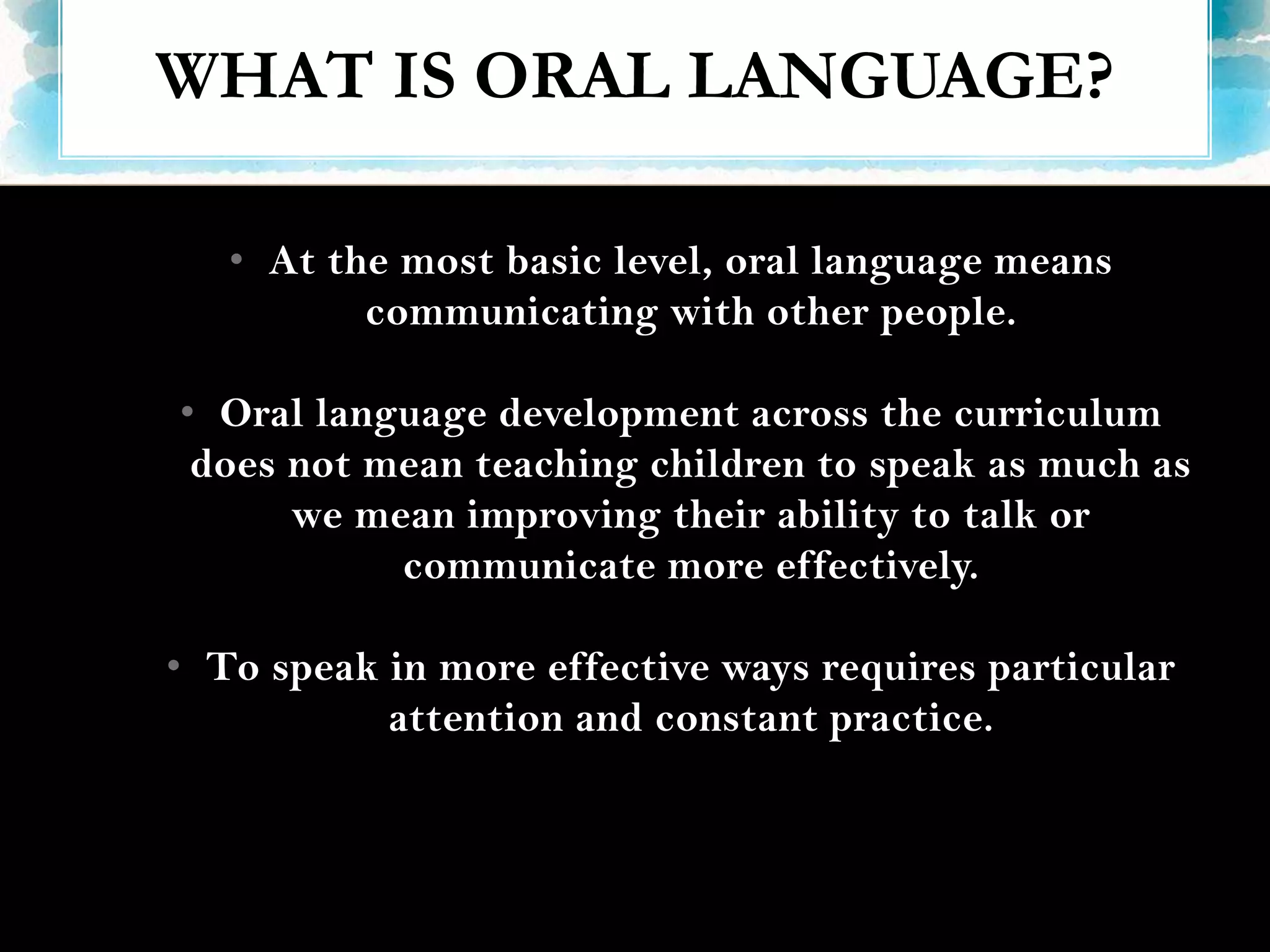 Language Proficiency Assessment :Oral Language | PPTX