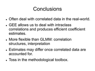The Case for Generalized Estimating Equations in State-level Analysis | PPT