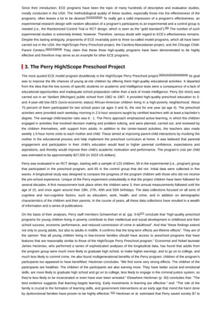 Geert Driessen (2023) Encyclopedia The Perry HighScope Preschool ...