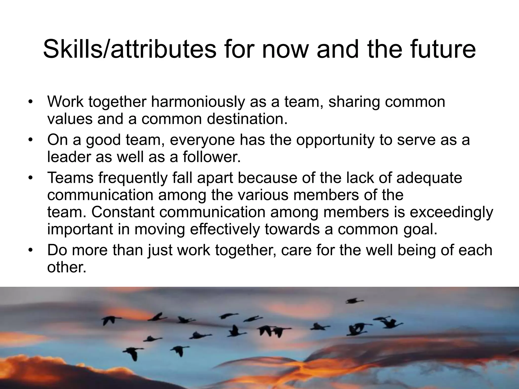 Leadership lessons from geese assembly | PPTX | Birdwatching | Hobbies ...