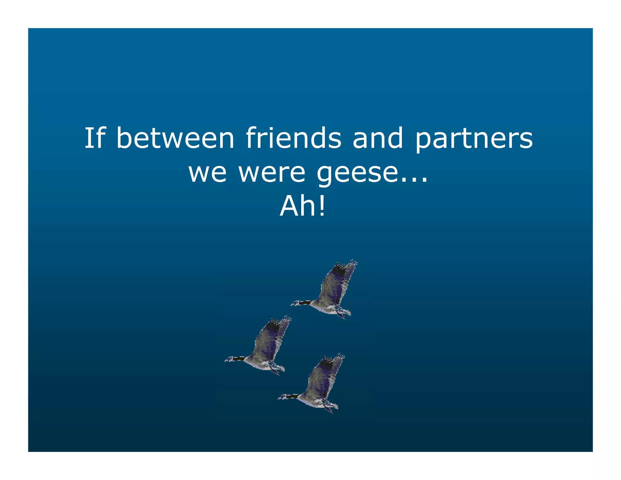 Geese team work [compatibility mode] | PPT