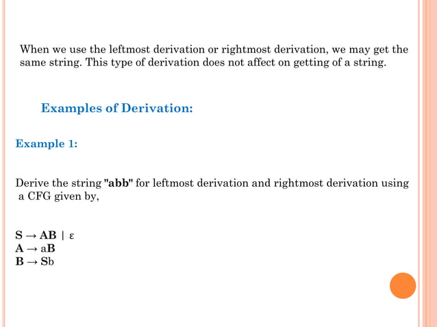 Lefmost rightmost TOC.pptx | Programming Languages | Computing