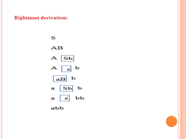 Lefmost rightmost TOC.pptx | Programming Languages | Computing
