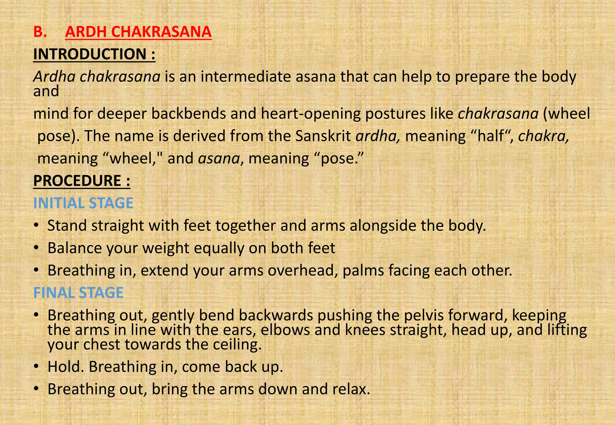 YOGA ASANA BY GEETANJALI GAUTAM | PPTX