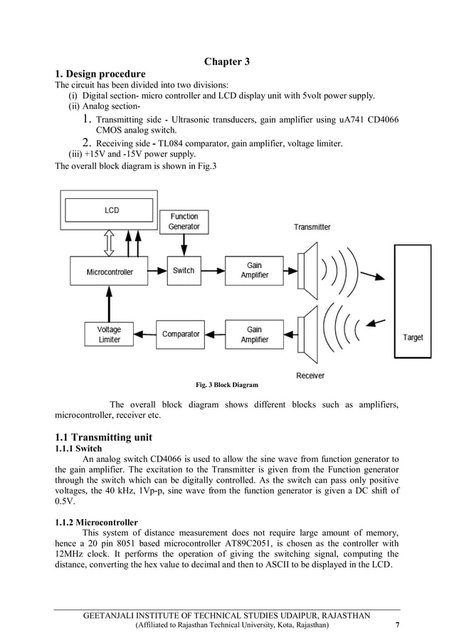 Ultrasonic-based distance measurement device | PDF