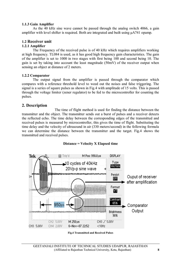 Ultrasonic-based distance measurement device | PDF