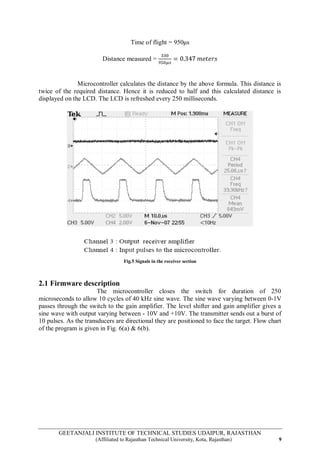 Ultrasonic-based distance measurement device | PDF