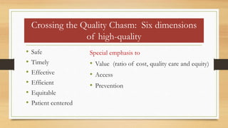 Barrier to implementing Quality improvement initiatives in low resource ...
