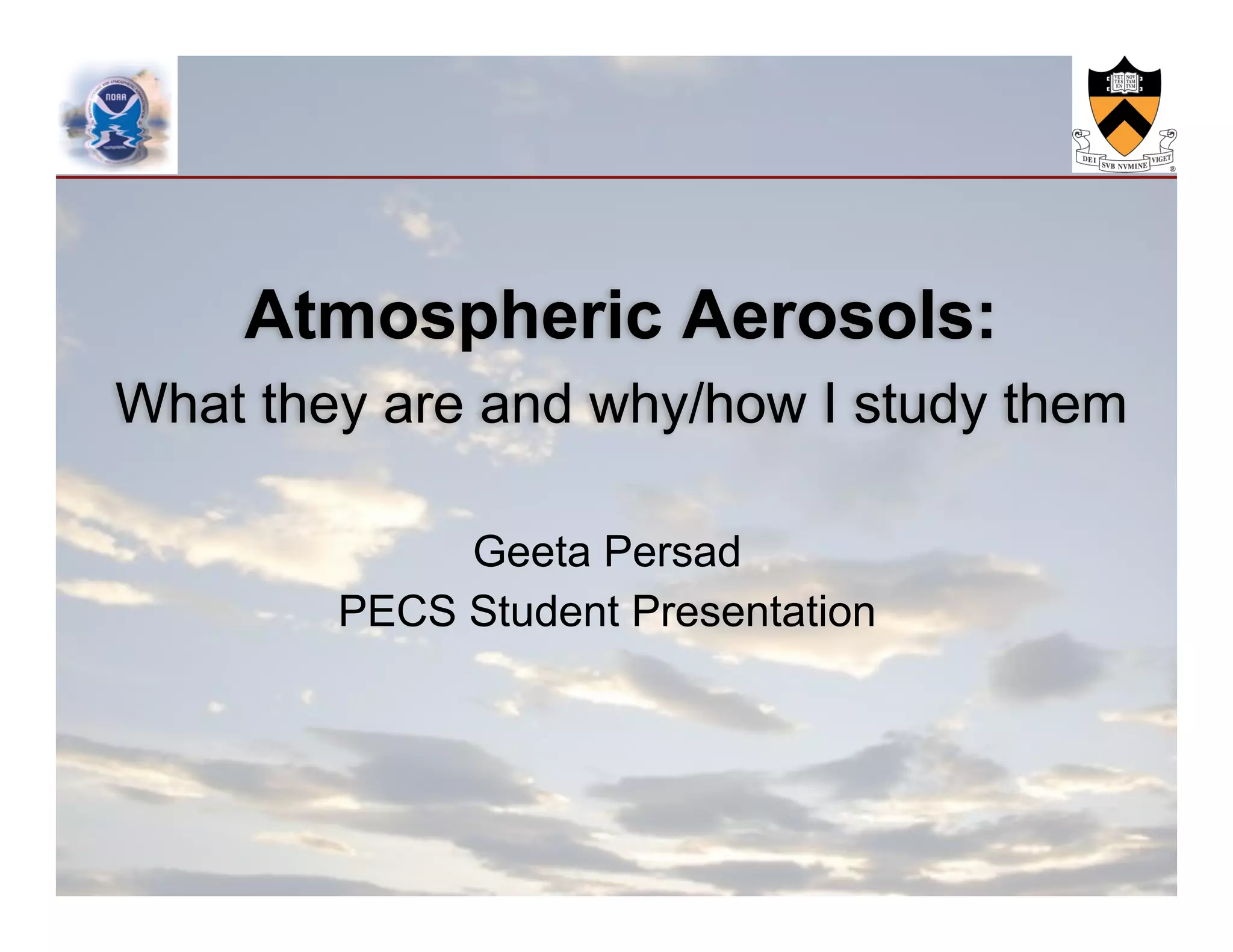 Geeta persad aerosol presentation | PDF