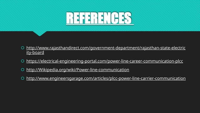 Presentation on Power line carrier communication | PPTX