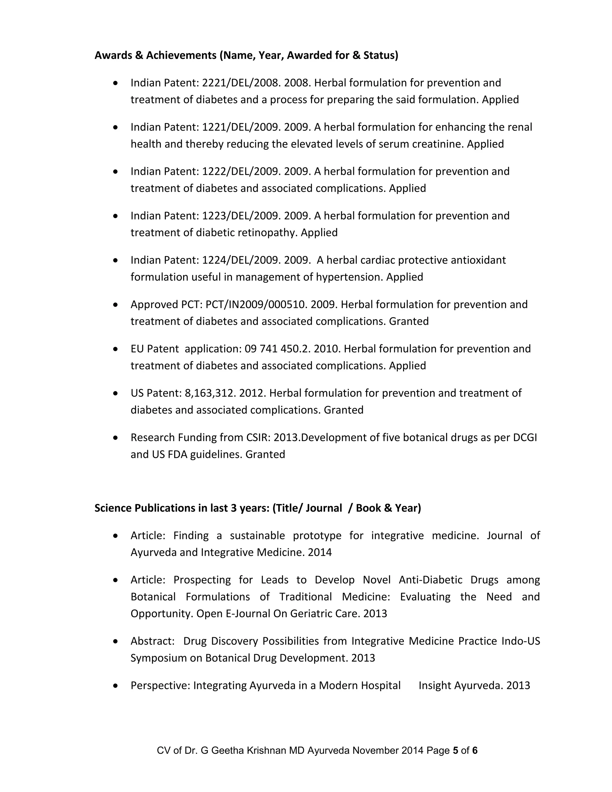 Geetha krishnan cv | PDF Geetha krishnan cv | PDF